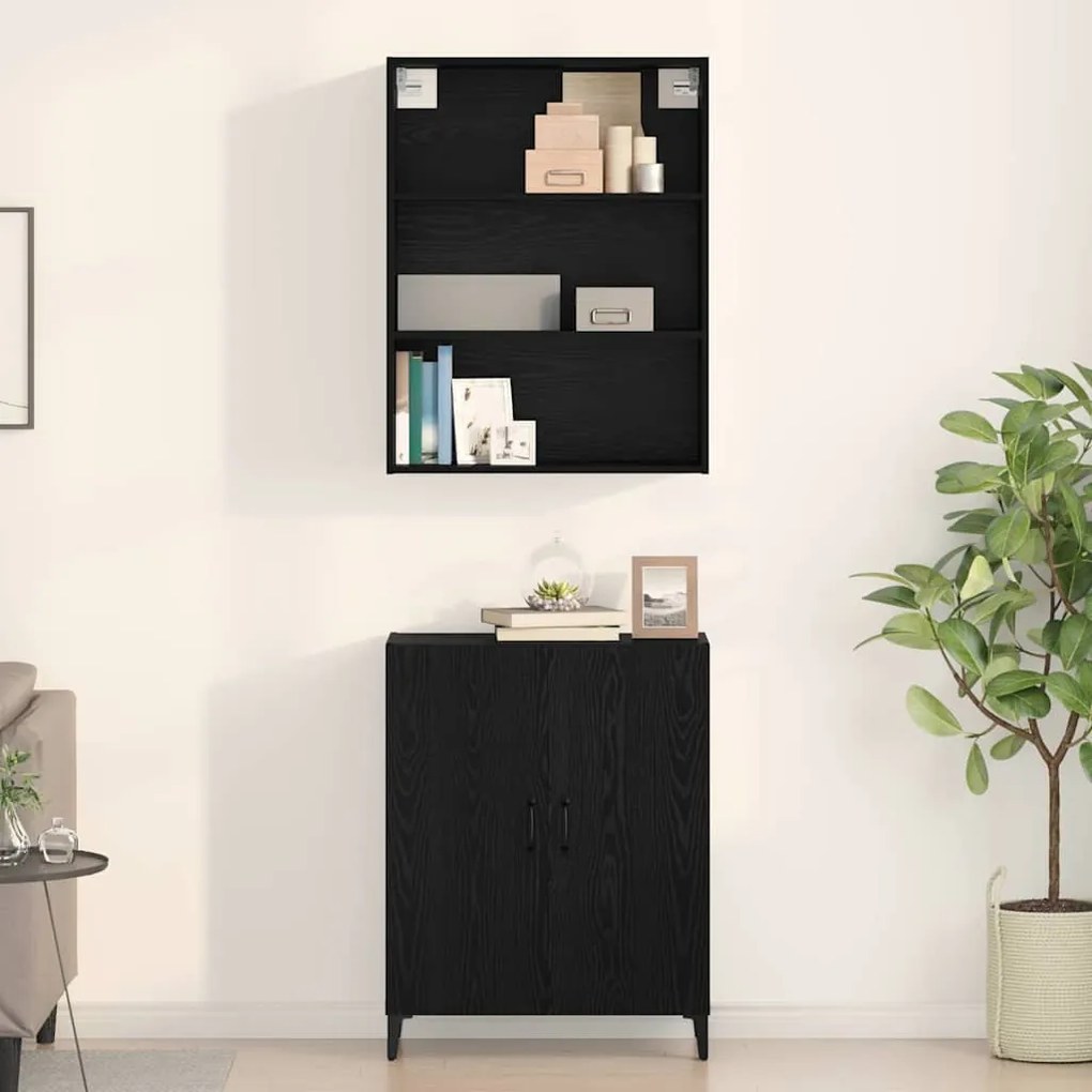 Vysoký bufet Černý dub 69,5 x 32,5 x 180 cm Kompozitní dřevo 3332504
