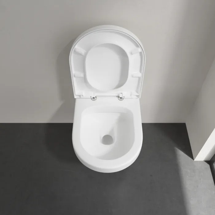 VILLEROY & BOCH Villeroy &amp; Boch ARCHITECTURA - Záchodové sedátko s poklopem, s funkcí QuickRelease a SoftClosing, bílá alpin 98M9C101