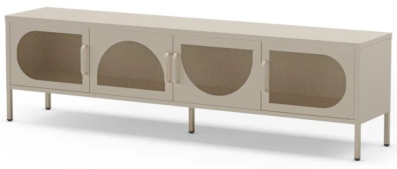 Krémový TV stolek 180x50 cm Tayra – Marckeric