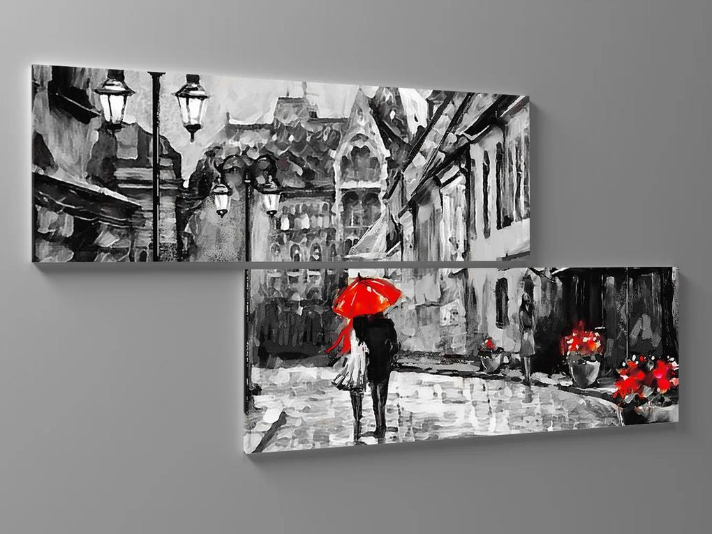 Liox Olejomalba červený deštník Rozměr: 180 x 90 cm