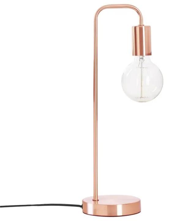 DekorStyle Stolní lampa Keli měděná 45 cm