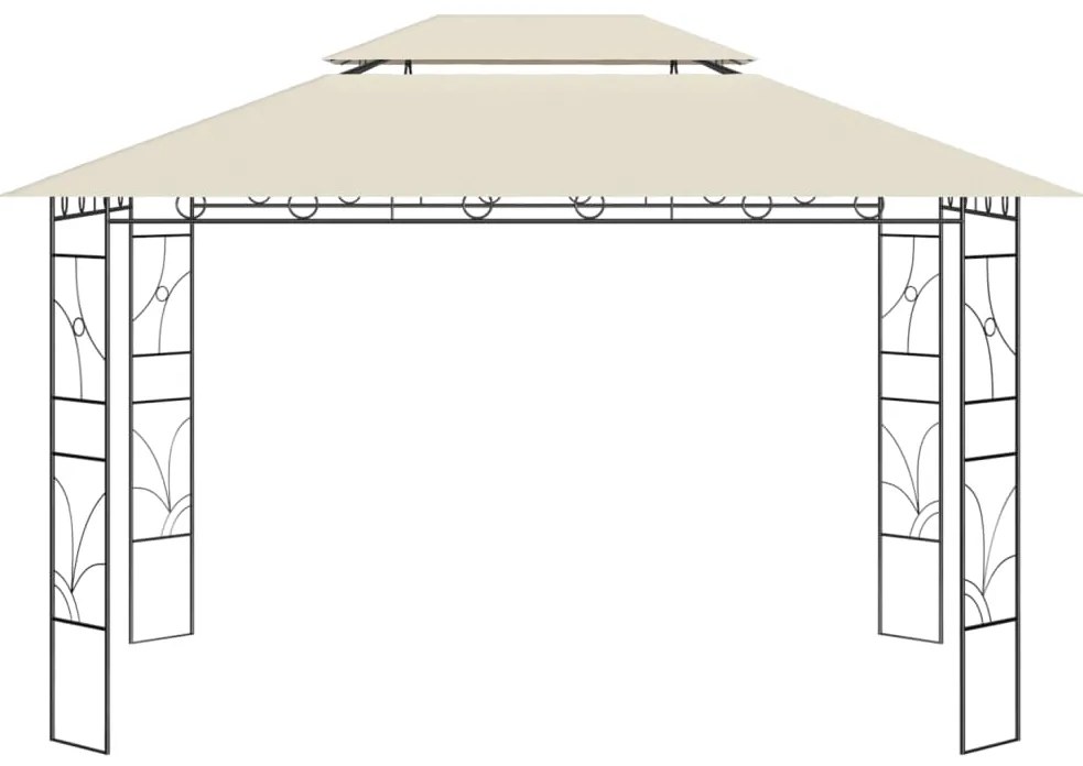 vidaXL Altán 4 x 3 x 2,7 m krémový 160 g/m²