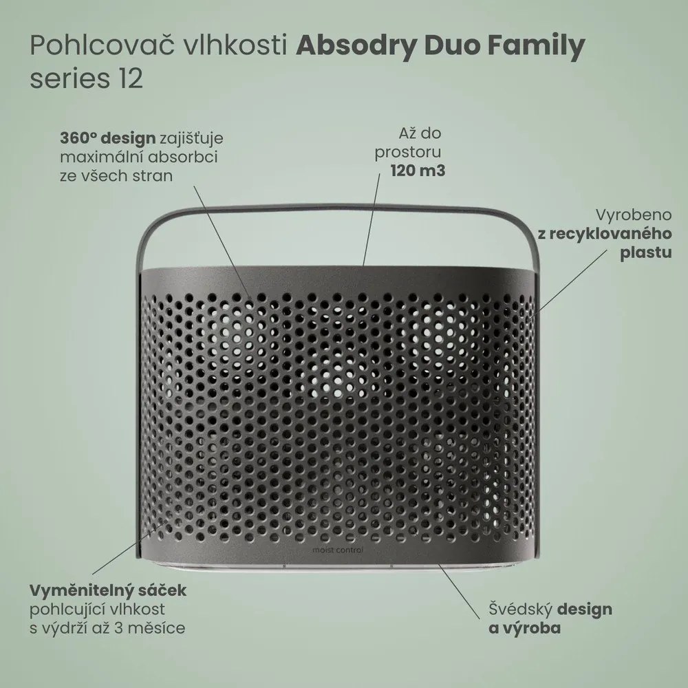 Pohlcovač vlhkosti Absodry Duo Family Bag 12-series – Everbrand Sweden