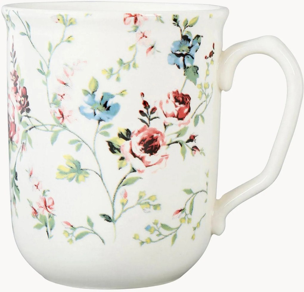Sada kameninových hrnků Fleurs Champs, 6 dílů