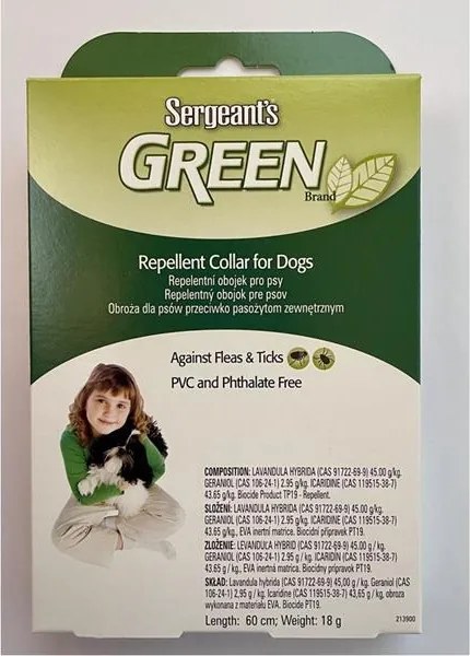 Sergeanťs Green repelentní obojek pro psy 60 cm