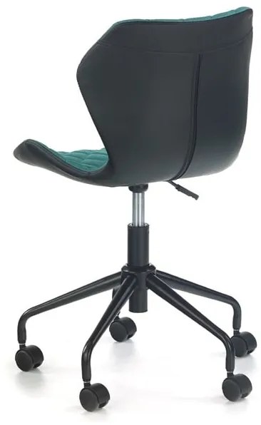Halmar Dětská židle Matrix, černá/tyrkysová