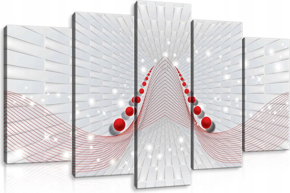 Obraz 100x60 Abstrakce dynamika pohyb futurismus moderní energie symetrie