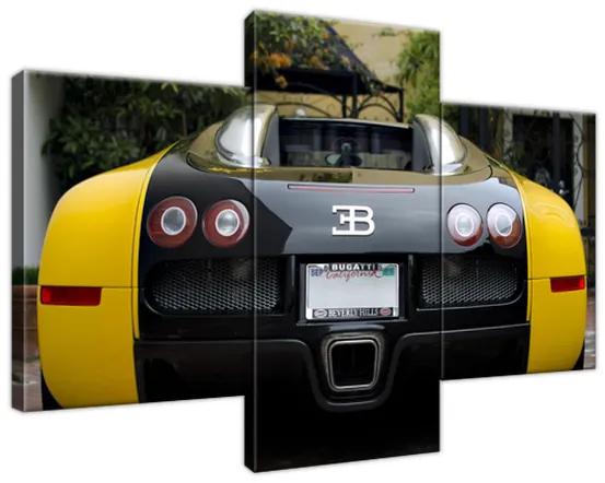 Obraz na plátně Žluté Bugatti Veyron - Axion23 90x60cm 1700A_3B | BIANO