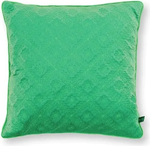 Pip Studio dekorační polštář Quilted Daisy 50x50 cm, zelený (Dekorační polštář s výplní)
