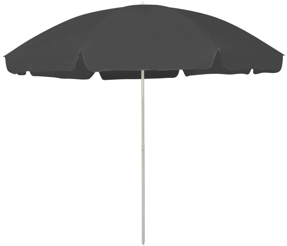 Plážový slunečník antracitový 300 cm 314710
