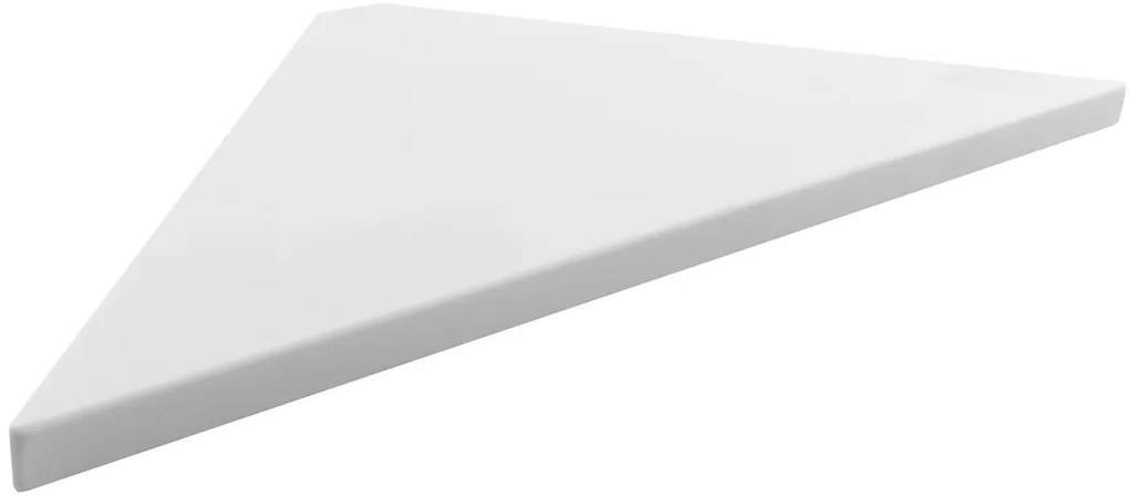Sapho, ABELINE rohová police rockstone 200x12x200mm, bílá mat
