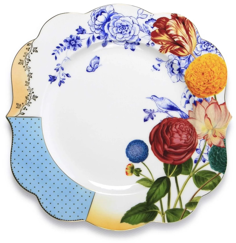 Pip Studio Royal Multi talíř Ø28, barevný (krásný porcelánový talíř)