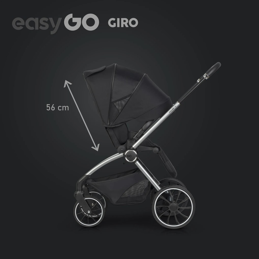 Kombinovaný kočárek EasyGo Giro 2v1 Ebony Black