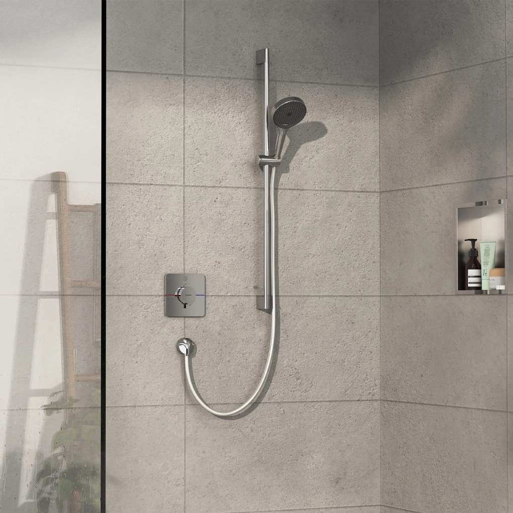 Hansgrohe ShowerSelect Comfort Q, termostat pod omítku pro 1 spotřebič, chrom, HAN-15581000
