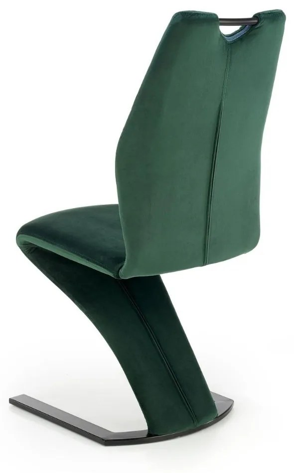 Jídelní židle Han 2, tmavě zelená