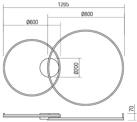 Světla a lustry REDO GROUP Redo ORBIT designové stropní svítidlo 01-3312/LED 88W/CCT 3000K/4000K/bílá barva