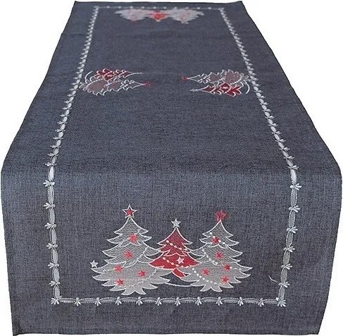 Ubrus Vánoční stromečky 40 × 85 cm