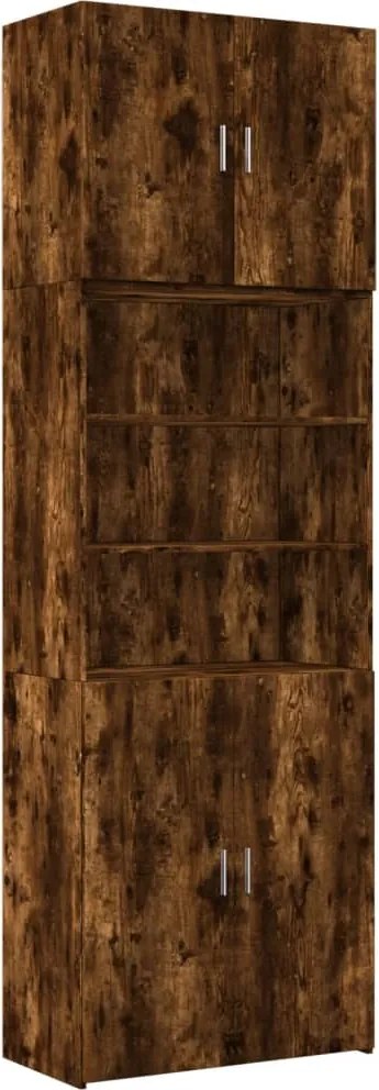 Skříň highboard kouřový dub 80 x 42,5 x 249 cm kompozitní dřevo 3281361