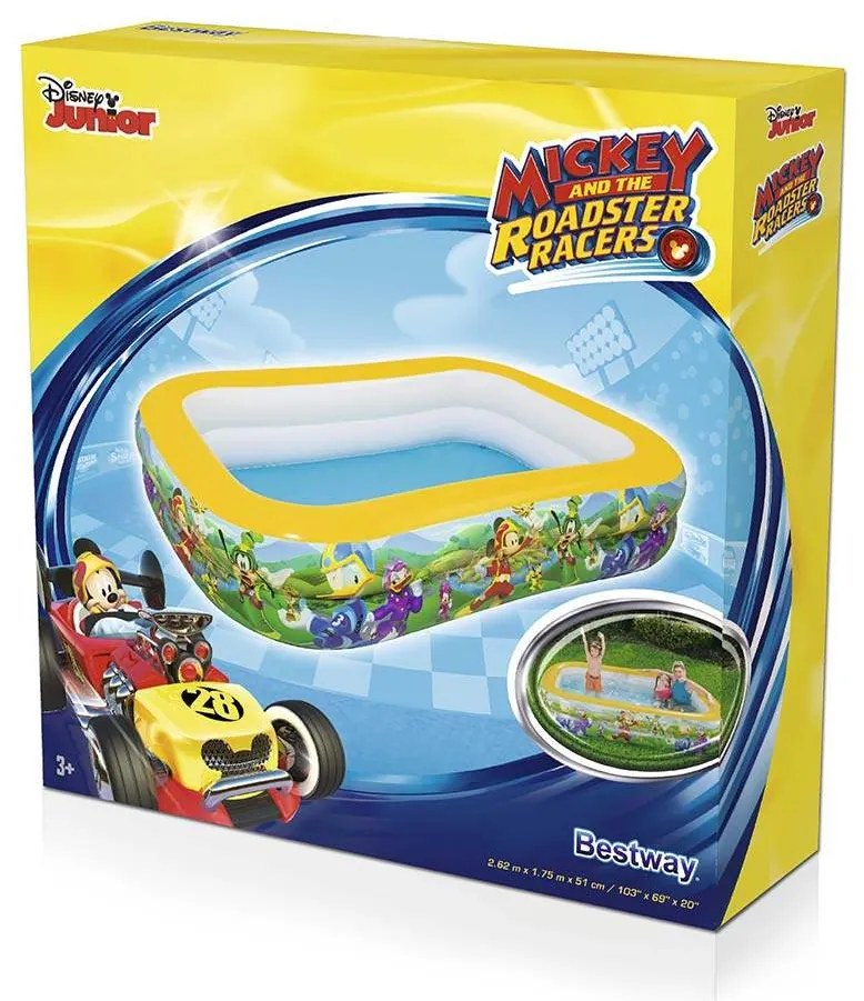 Bestway Mickey Mouse Roadster nafukovací dětský bazén rodinný