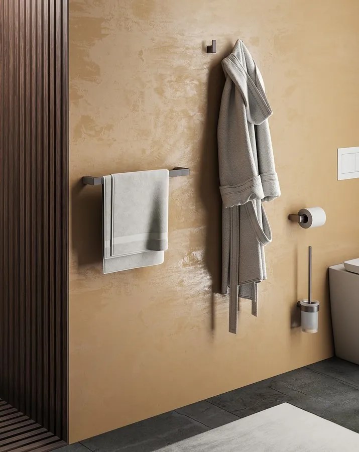 Gedy Gedy, PIRENEI WC kartáč závěsný, mléčné sklo, gun metal, PI330381
