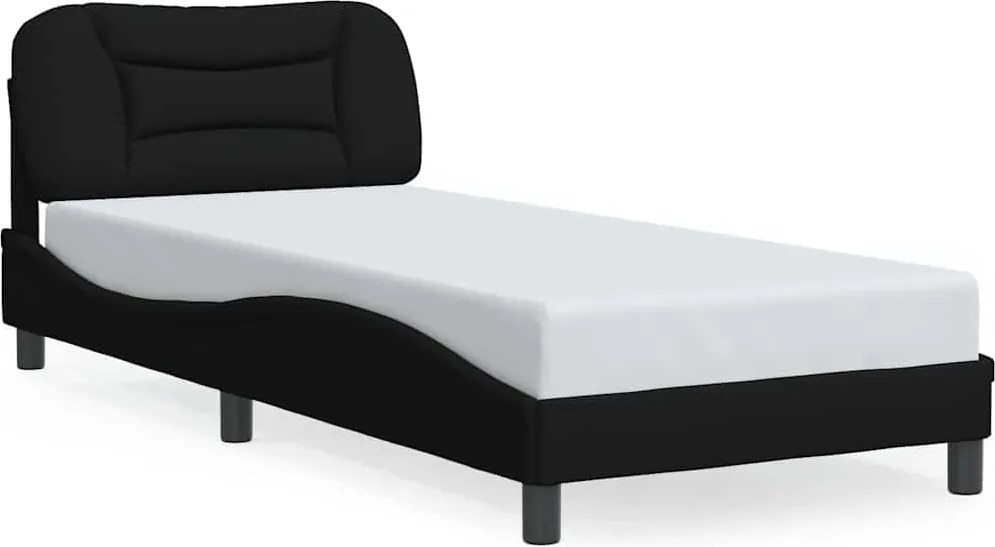 Rám postele bez matrací Hvar černá 90x200 cm textil 3207746