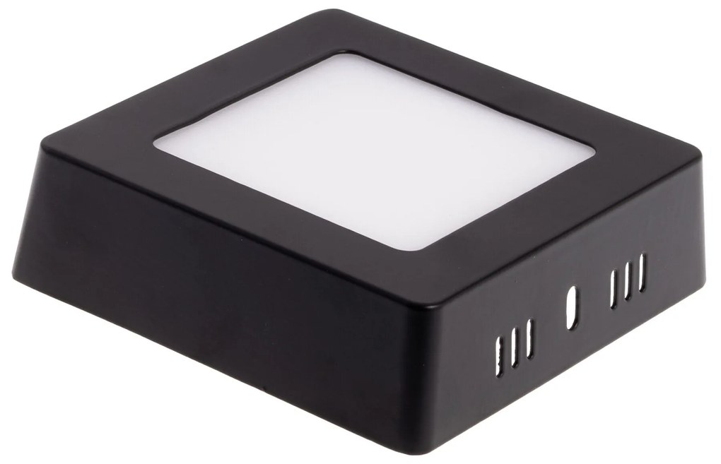 T-LED 102152 BPS6 LED panel 6W přisazený černý čtverec Studená bílá