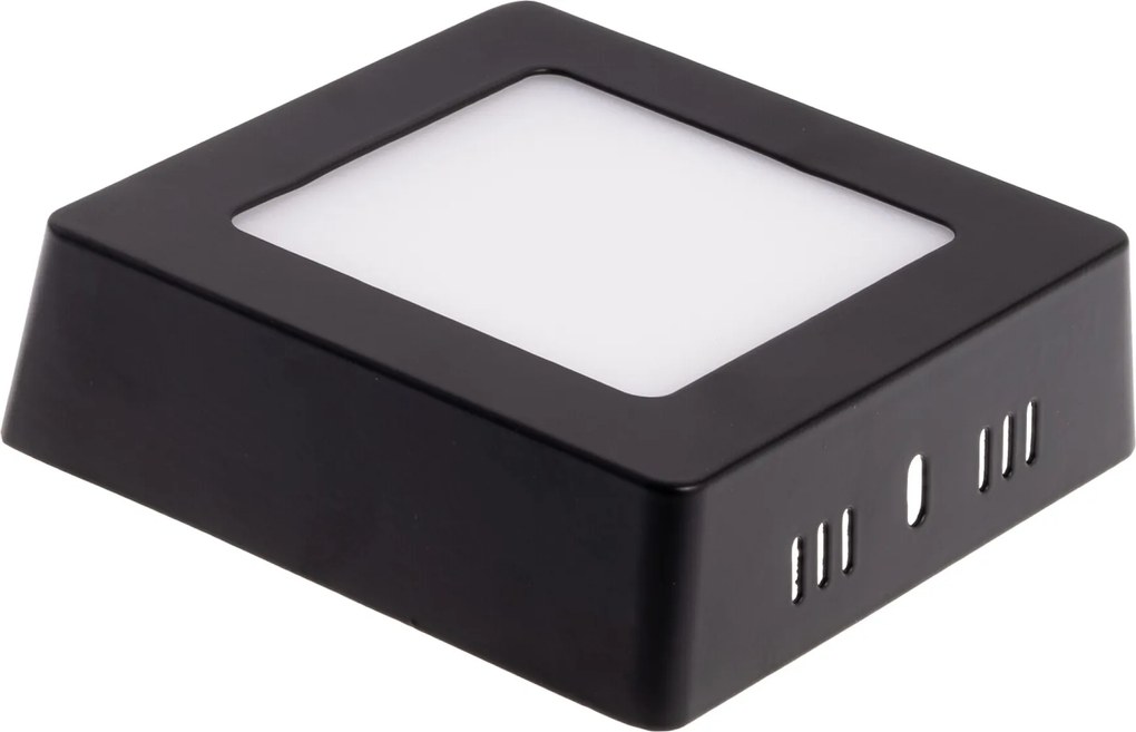 T-LED 102152 BPS6 LED panel 6W přisazený černý čtverec Studená bílá