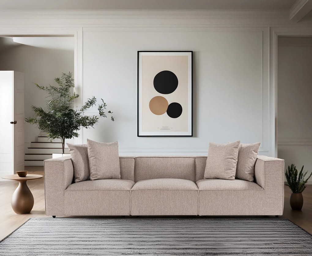 Hanah Home Třímístná pohovka SORA béžová