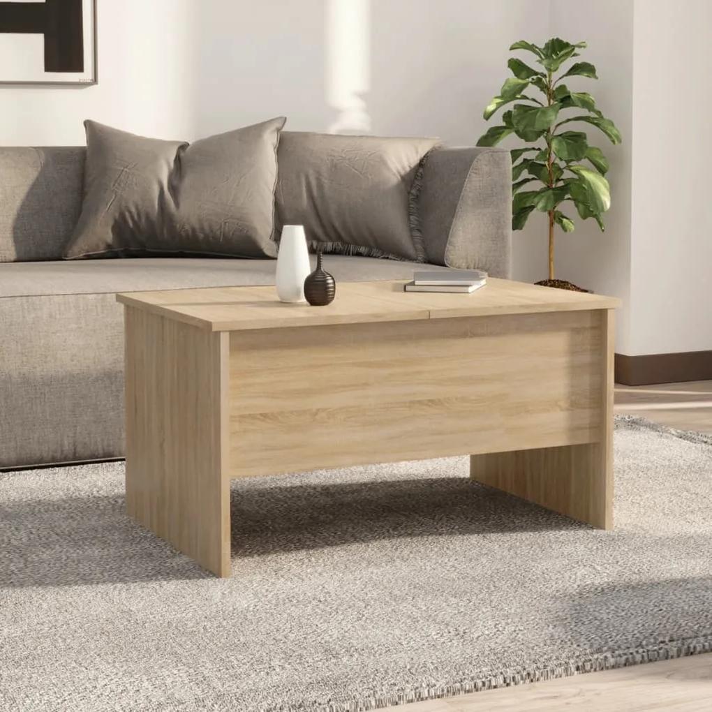 Konferenční stolek dub sonoma 80x50x42,5 cm kompozitní dřevo - Default Title
