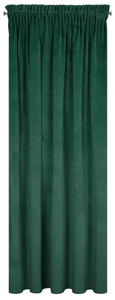 ZATEMŇOVACÍ ZÁVĚS NA PÁSCE VILLA 140X270 CM TMAVĚZELENÁ