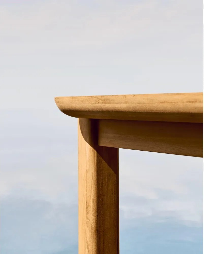 Zahradní jídelní stůl z teakového dřeva 102x220 cm Icaro – Kave Home