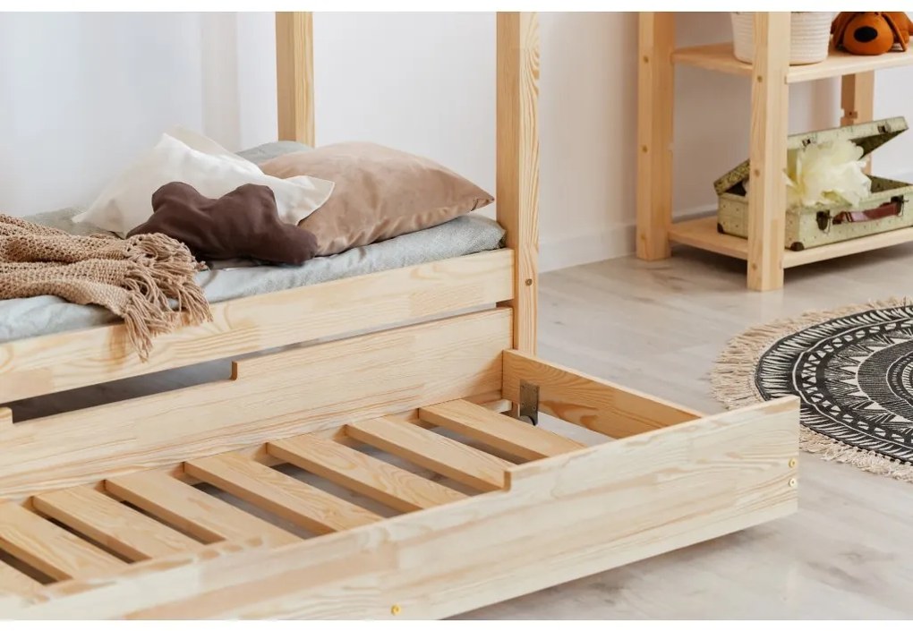 Adeko Dětská postel domeček Mila M Velikost postele: 180x100 cm Barva: dekor přírodní dřevo přírodní