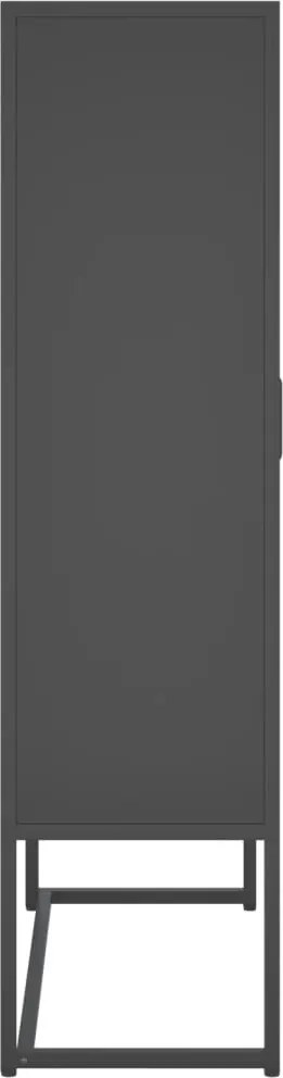 vidaXL Komoda 80 x 35 x 135 cm ocel [335874] Barva: antracitová