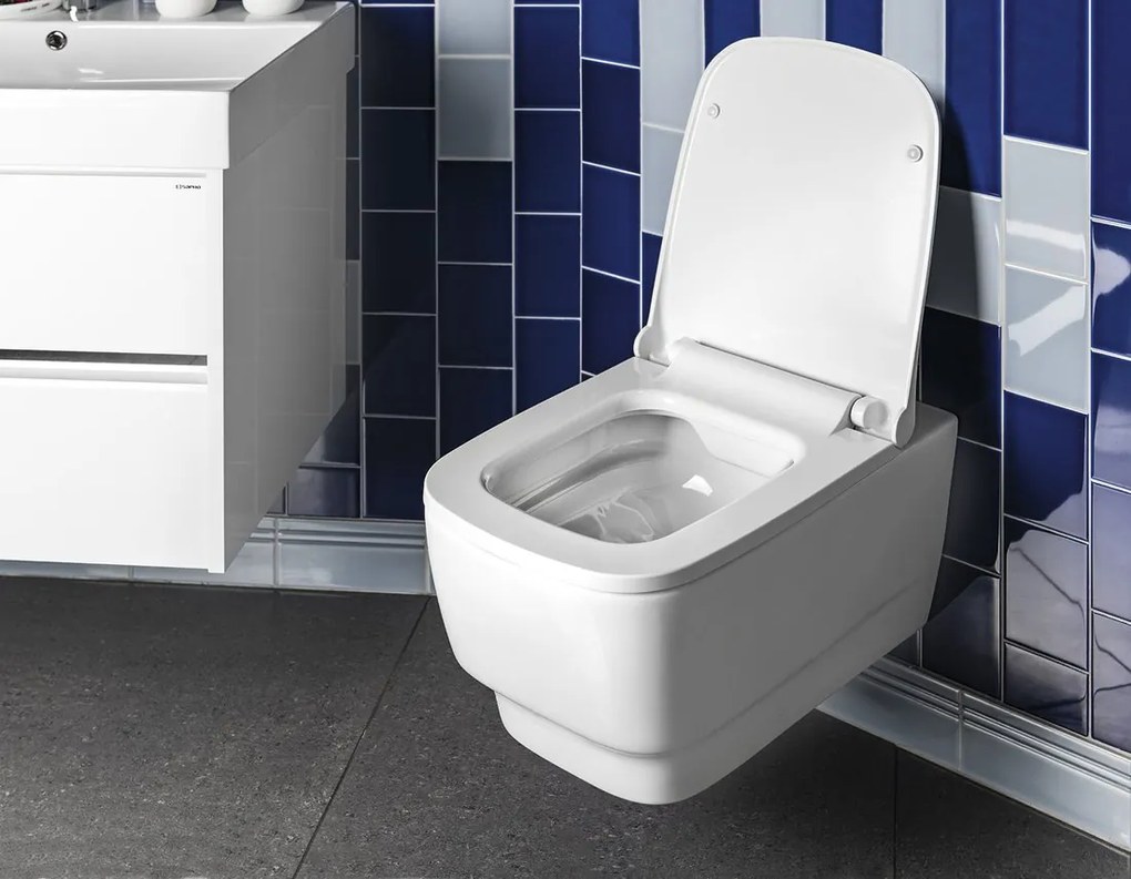 Sapho Sapho, BELLO WC sedátko s pomalým zavíráním, bílá/chrom, 100727