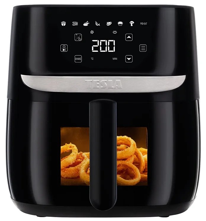 TESLA AirCook Q55 XL Pro - multifunkční digitální horkovzdušná fritéza (černá barva)