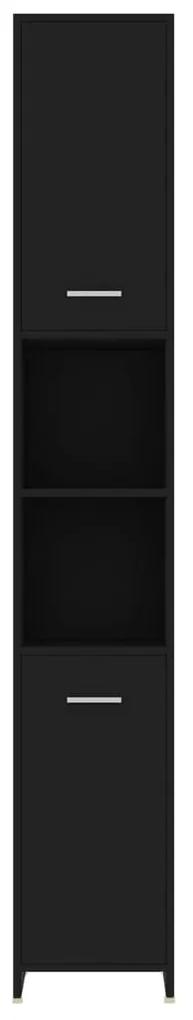 vidaXL 4dílný set koupelnového nábytku černý