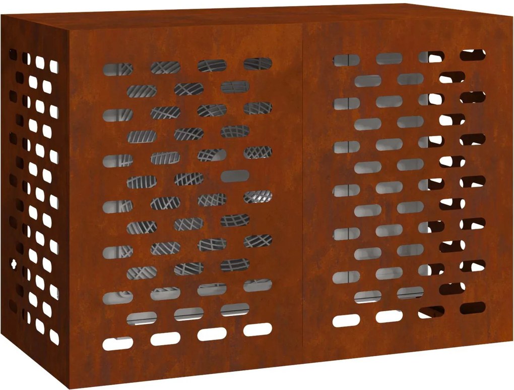 vidaXL Ochrana klimatizace Rezavá 100 x 50 x 70 cm Pozinkovaná ocel