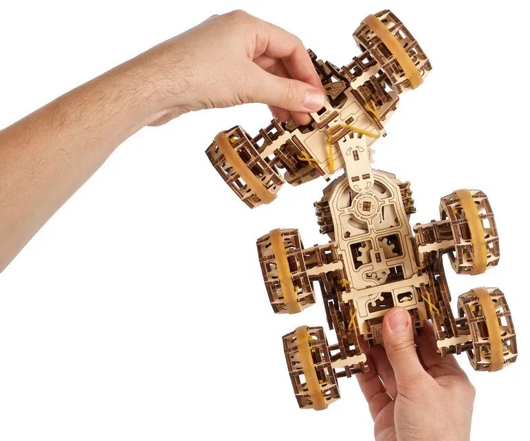 Ugears 3D dřevěné mechanické puzzle Mars Rover