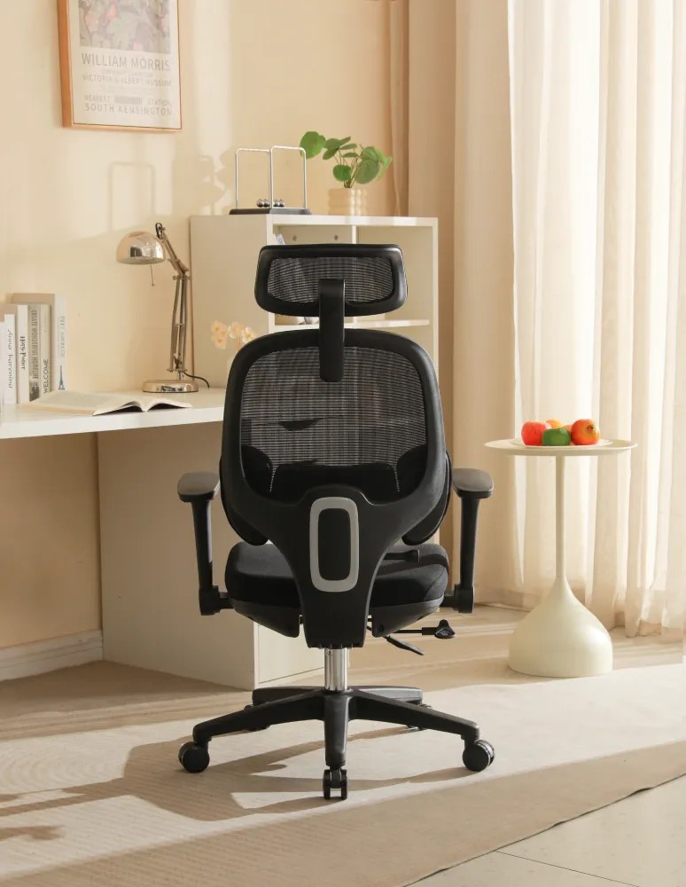 Ergonomická kancelářská židle BALANCE - černá síťovina
