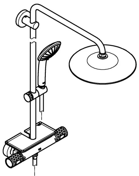 GROHE 26403002 - Sprchový systém VITALIO JOY 260 450 mm lesklý chrom