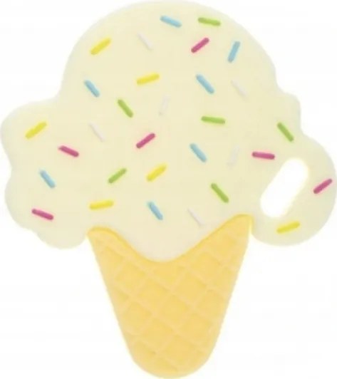 BocioLand Silikonové kousátko Zmrzlinka - vanilková