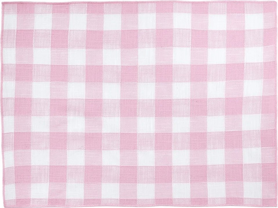 MEDLEY Prostírání látkové kostka 47 x 35 cm - sv. růžová
