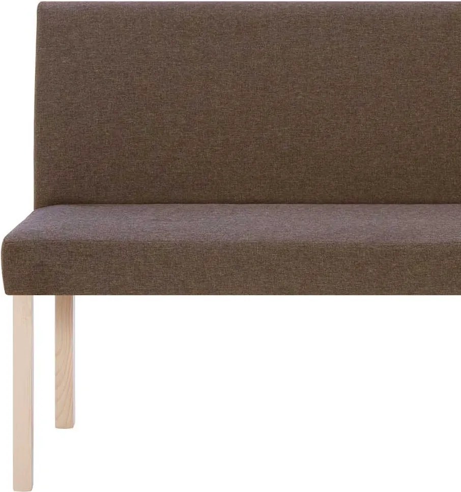 Lavice 139,5 cm hnědá polyester 281336