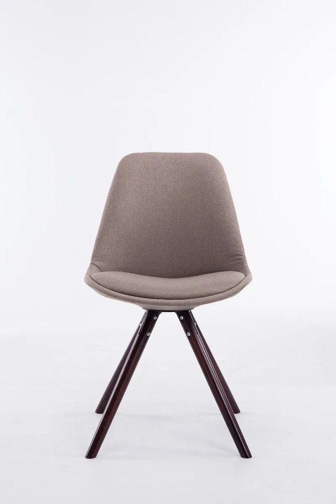 Konferenční židle Toulouse látka Cappuccino kulatý – taupe