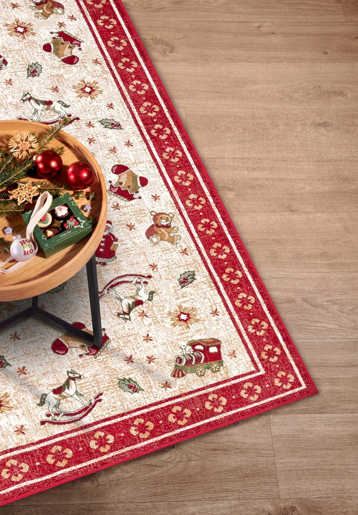 Villeroy & Boch Kusový koberec Toy's delight se střiženým vlasem 106217 Red, Multicolor, 160x230, červená, obývací pokoj