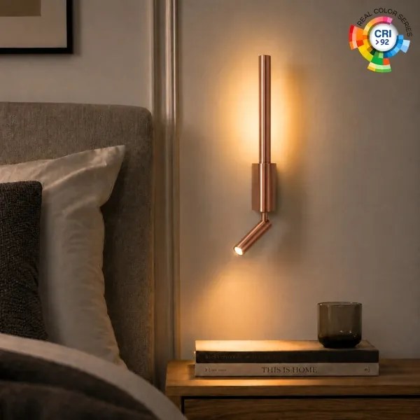 Brilagi -LED Nástěnné bodové svítidlo VIXON LED/3W/230V + LED/5W bronzová CRI 90