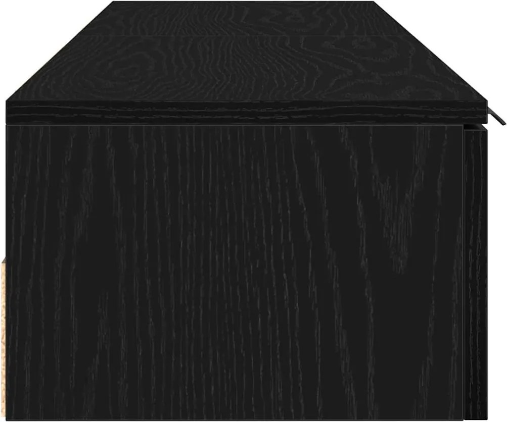 Nástěnná skříň 2 ks Černý dub 68 x 30 x 20 cm Kompozitní dřevo 3333074