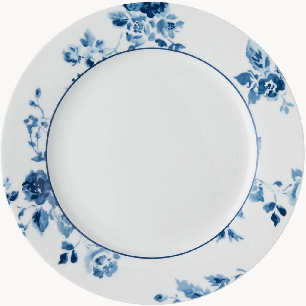 Sada snídaňových talířů z porcelánu China Rose, 4 díly