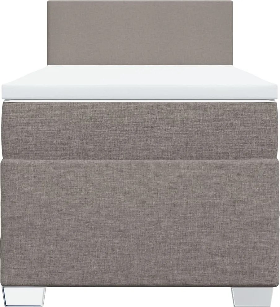 Box spring postel s matrací taupe 90x190 cm textil 3288040