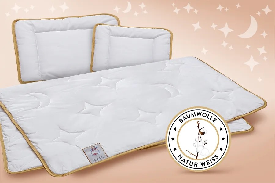 Dětský organický bavlněný set Frau Holle Rozměr: set Kid's Flock: 60x40 cm (100g) + 100x135 cm (300g)